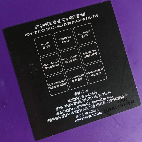 Pony Effect | Makeup | Pony Effect That Girl Fever Shadow Palette ...